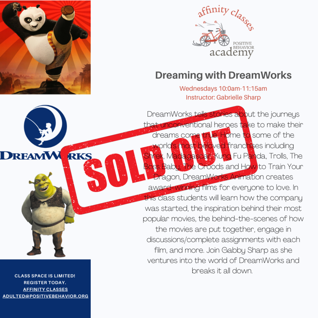 2024 Spring – Dreaming With DreamWorks – Positive Behavior Academy
